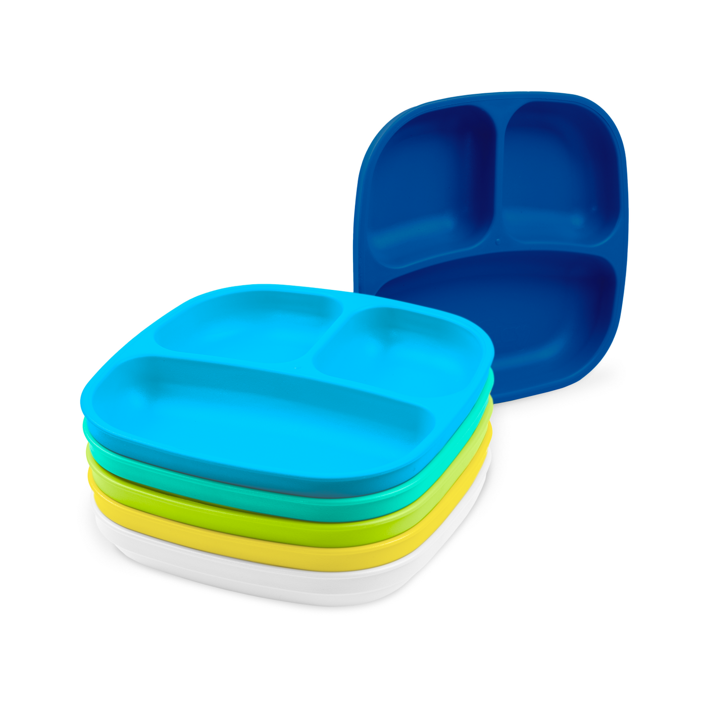 7" Divided Plate Set | Toddler Plates | Baby Plates – Re-Play