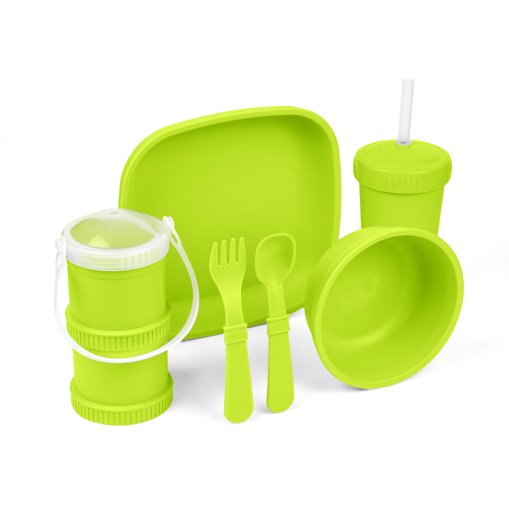Big Kids Tableware Set USA Made from Recycled Materials – Re-Play