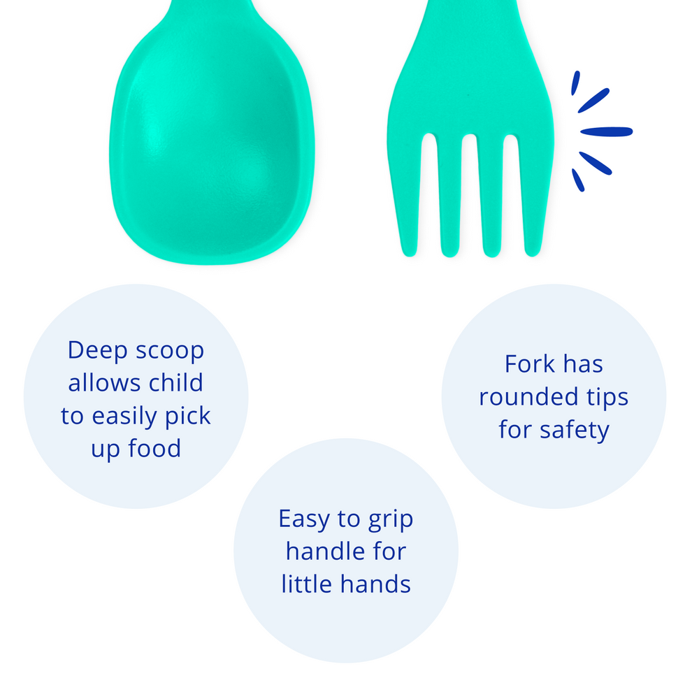 Re-Play Toddler Utensil Set | Family Tableware Made in the USA from ...